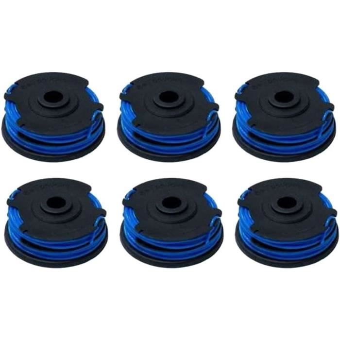 Lot De 6 Bobines De Fil Pour Débroussailleuse Homelite Ac41Rl3B - Double Bobine À Alimentation ...
