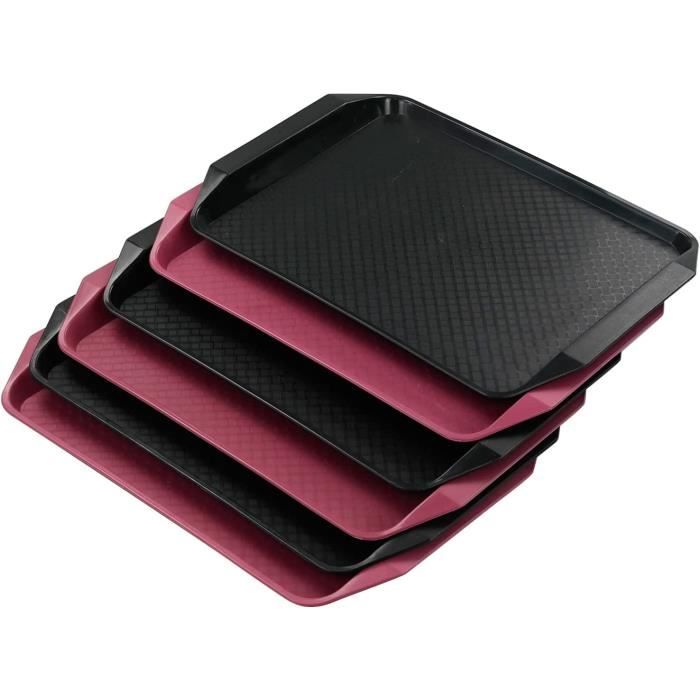 Plateau de Service Rectangulaire,Lot de 6 Plateau de Restauration ...