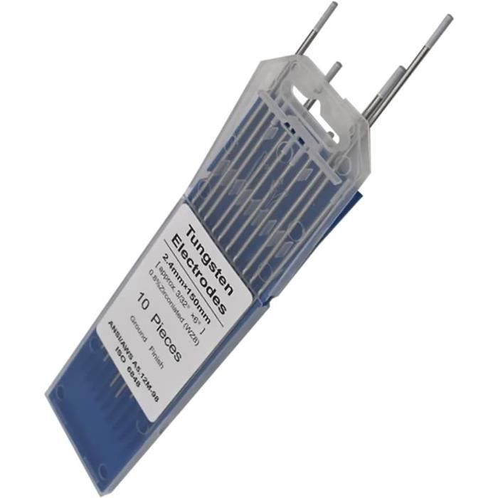 10 Pièces-1 Électrode De Soudage Pointe Bleue Électrodes De Tungstène ...