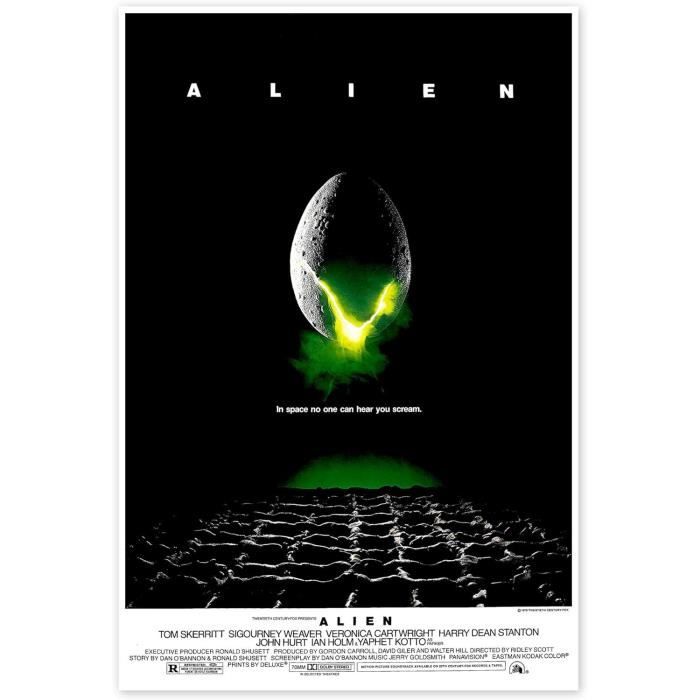 Alien (Anglais) Poster Affiches Pour Toutes Les Pièces 80 X 120 Cm ...