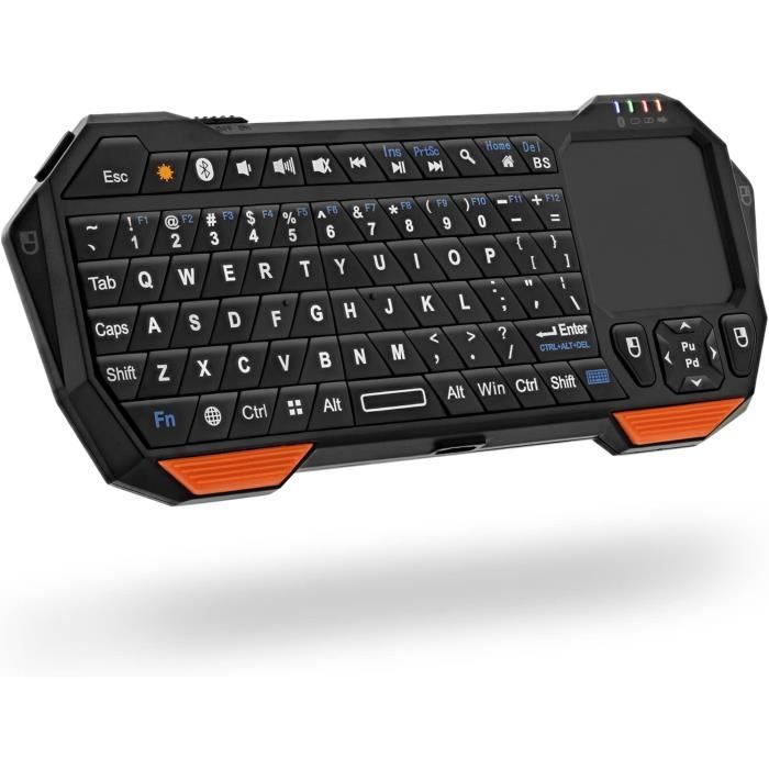 Mini Clavier Bluetooth (Clavier QWERTY), Poids léger Portable sans Fil ...