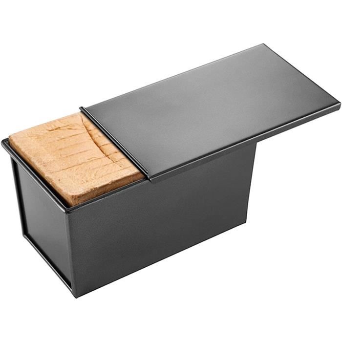 Moule à pain,Moule à pain en aluminium réutilisable avec couvercle ...