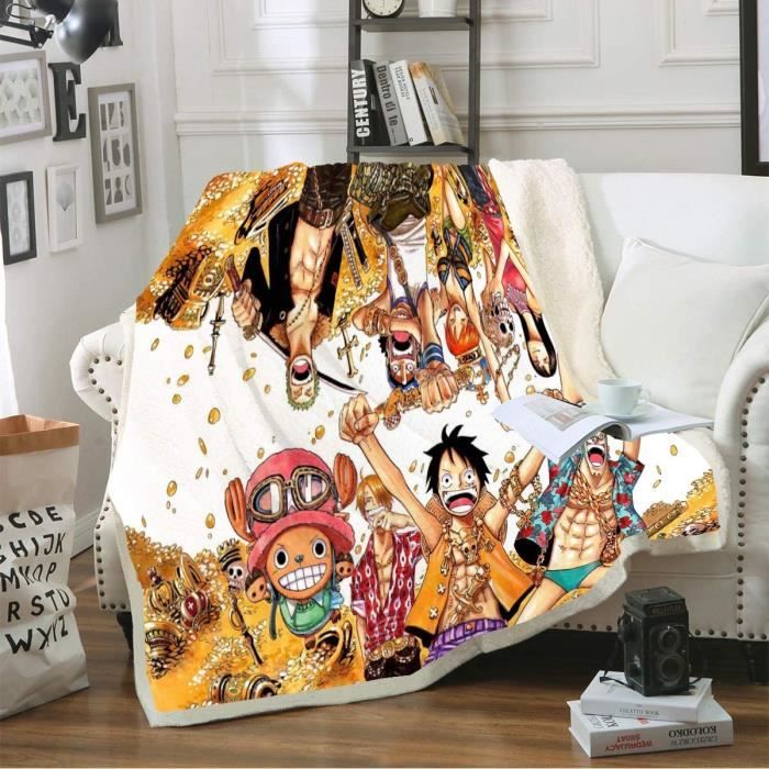 Nichiyo One Piece Luffy Plaid en polaire Couverture de canapé extra ...