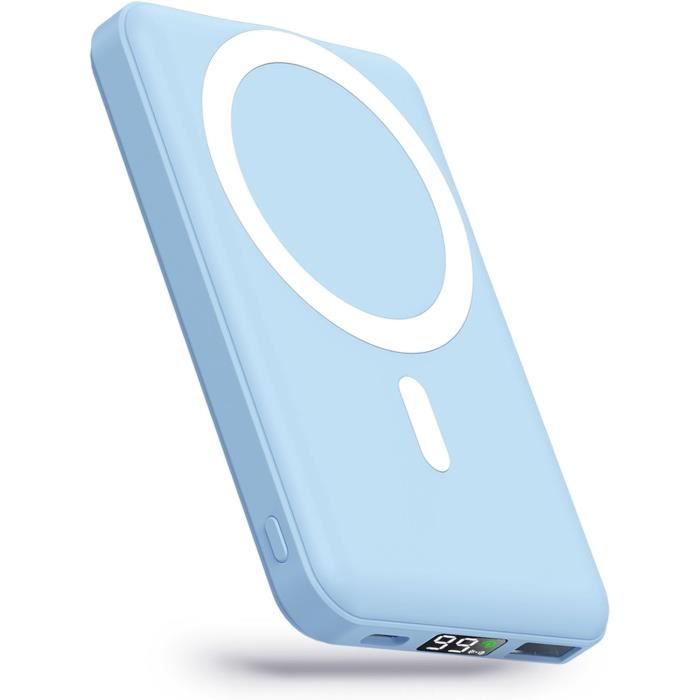 Batterie Externe Magsafe, Power Bank 10000Mah, Magnétique Sans Fil Charge Rapide Pd 22.5 W Avec ...