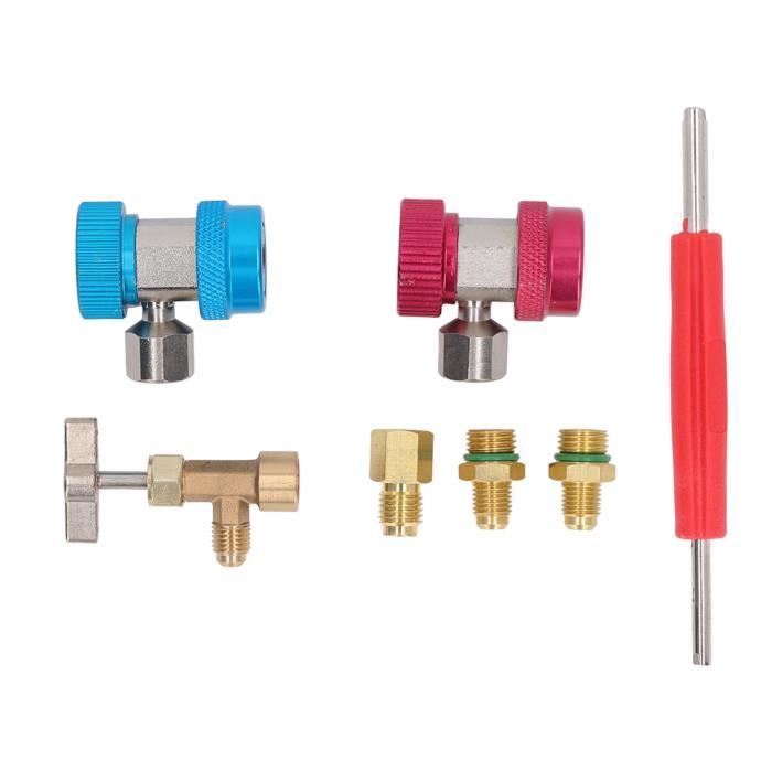 EJ.life Attache rapide R134A Kit adaptateur R134A robinet de réservoir ...