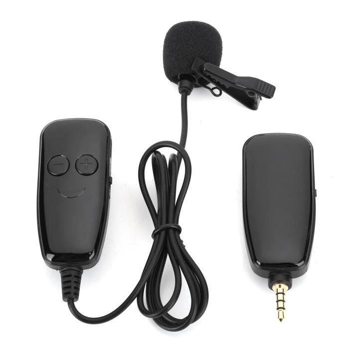 Fdit Micro UHF Microphone Sans Fil UHF pour Enregistrement Vlog pour ...