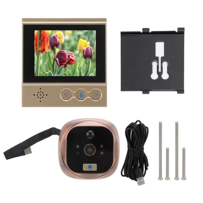 Visionneuse numérique de porte - HURRISE - 3 pouces - Vision nocturne ...