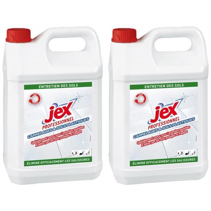 Lot de 2 Bidons 5 l Nettoyant Carrelages et Sols Plastiques - Cdiscount Au quotidien
