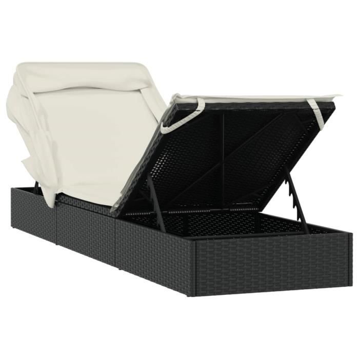 Transat - KEEN SO - DA007 - Toit pliable - Résine tressée - 213x63x97 ...