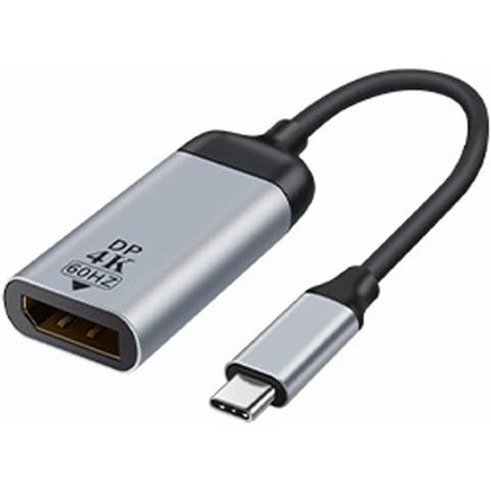 Câble Adaptateur Usb-C De Type C Vers Displayport Pour Écran Dp 4K 2K ...