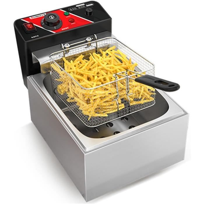 Friteuse Électrique, Friteuse À Huile Électrique Amovible De Grande ...