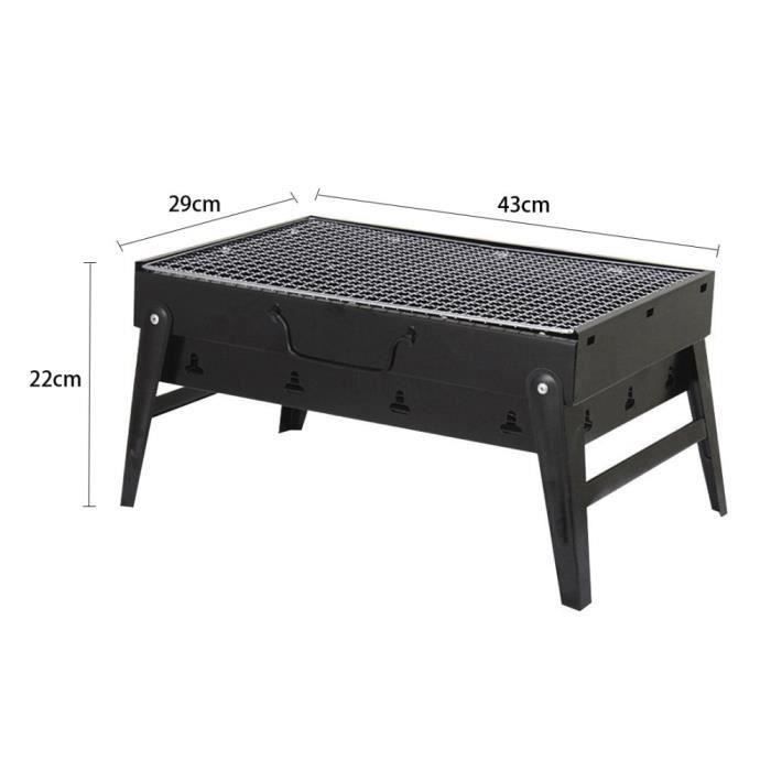 Shiny-Bambos Barbecue à Charbon Pliage Portable Moyenne: 43 * 29 * 22cm ...