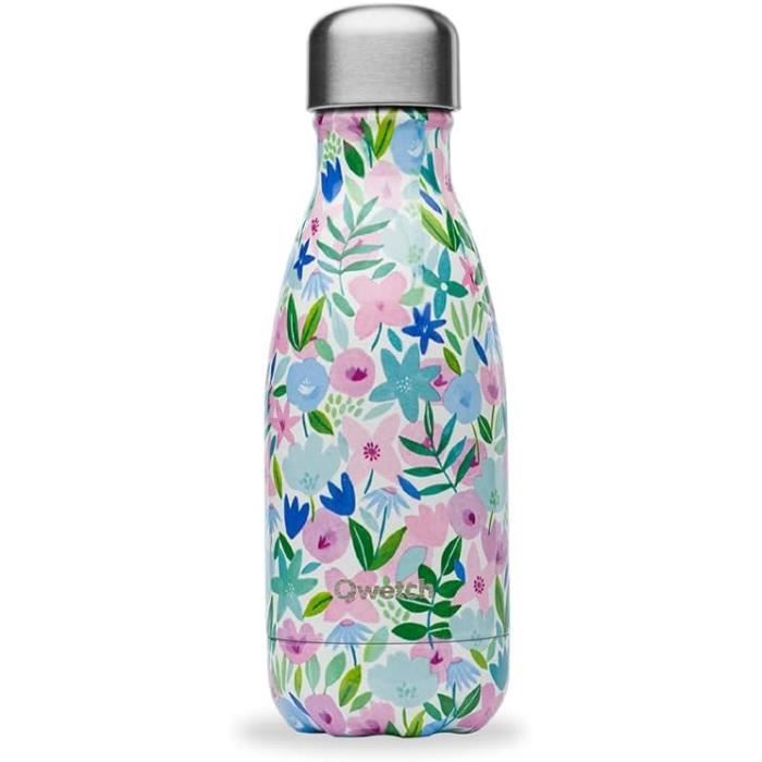 Qwetch - Bouteille Isotherme Flora 260ml - Gourde Nomade Inox - 24h ...