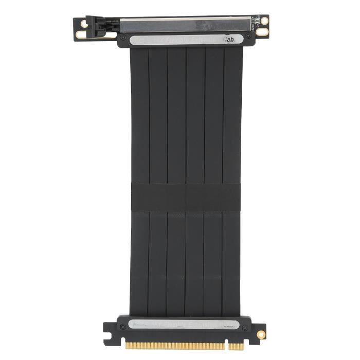 Tbest Câble PCI-E Express Câble PCI‑E 16X avec LED Cordon d'Extension ...