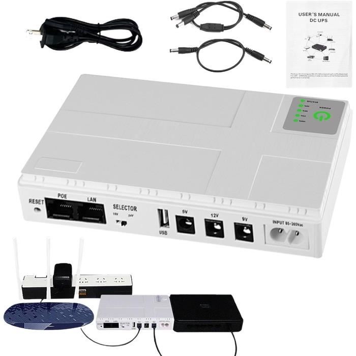 Alimentation Pour Caméra Wifi - Modem Mini Power Pack De Batterie De ...