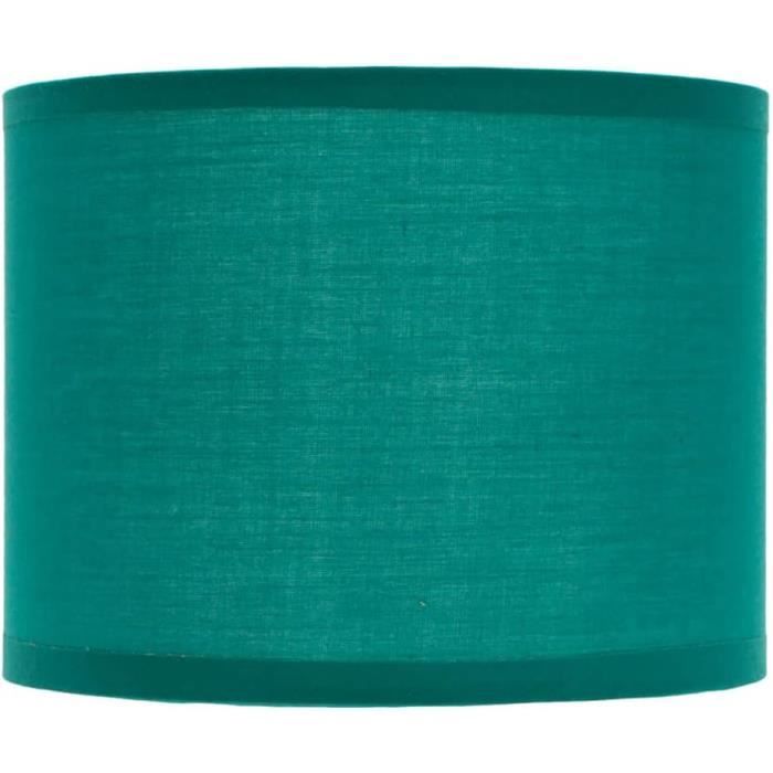 Abat-Jour Au Design Scandinave En Tissu Vert Pétrole Ø17 Cm Pour Lampe ...