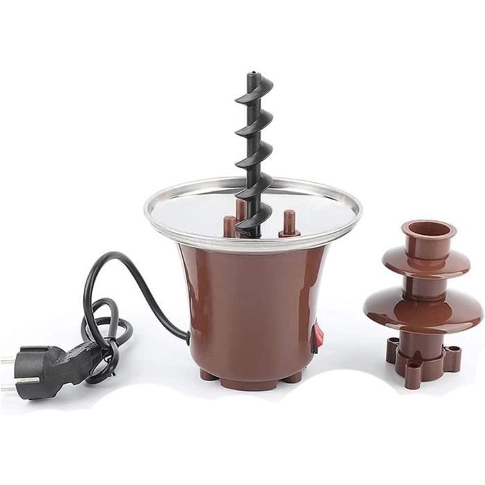 Fontaine à chocolat TRAHOO - Mini Fontaine De Chocolat Brun - 3 Niveaux ...