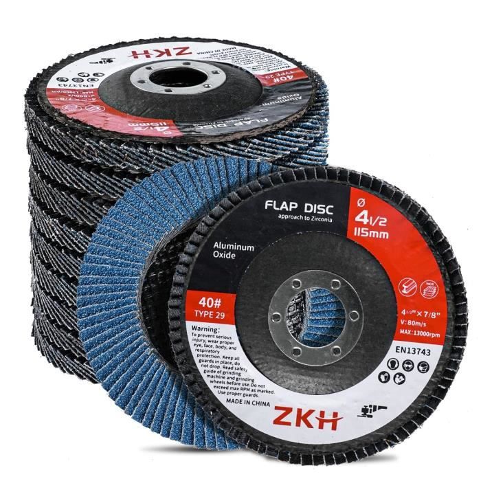 Disque A Lamelle 115, Grain 40, Jeu De Meuleuses À Lamelles Bleus Pour ...