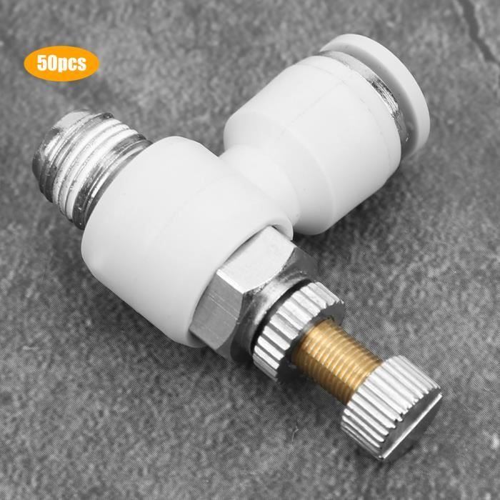 50 pièces SL6-01 vanne de contrôle de débit d'air, connecteur de ...