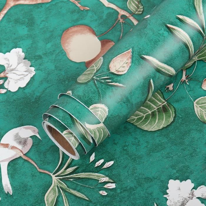 Papier peint,1219-53cm x 5m--Autocollants Muraux En Papier Peint Floral ...