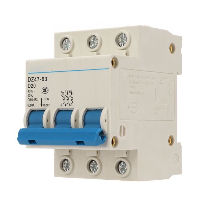 Zerone Disjoncteur automatique Disjoncteur 3P, disjoncteur ignifuge 6000A Pa66 Disjoncteur ...