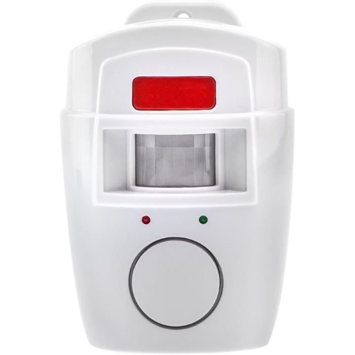 Détecteur de mouvement sans fil - Alarme Maison - Avec 2 télécommandes ...