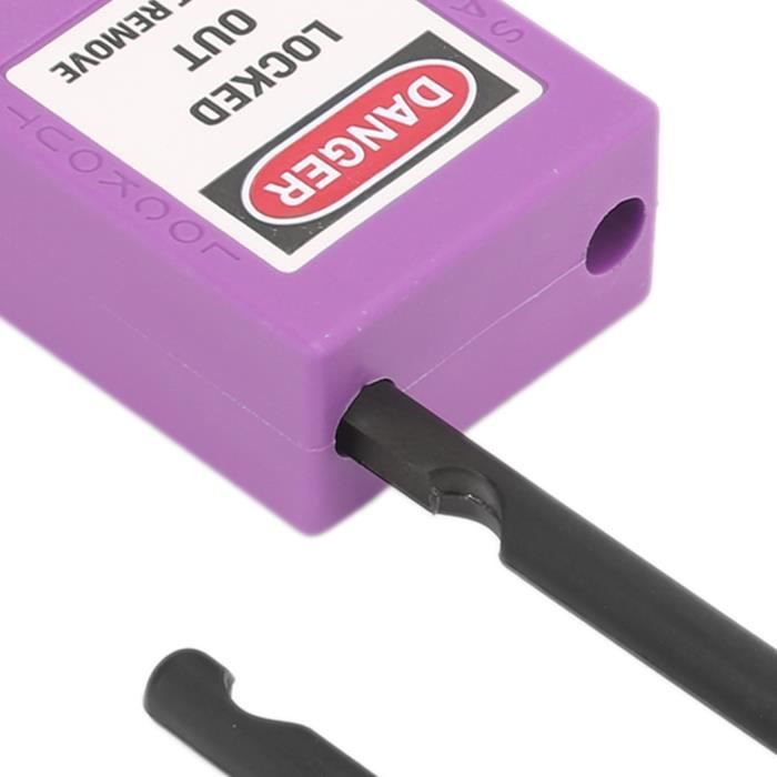 (Violet)1pcs 38mm Lockout Tagout Locks Engineering Isolation DustProof ...