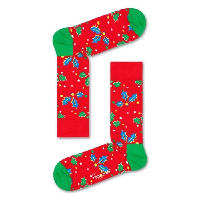 HAPPY SOCKS Christmas cracker holly gift box 4300