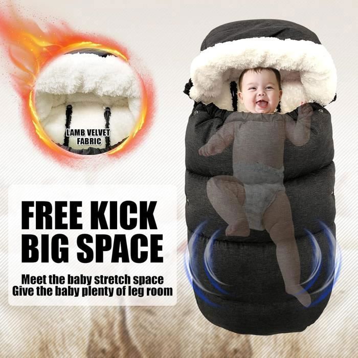 Chanceliere bébé Universelle pour Poussette,Housse de Pied Hiver Chaud ...