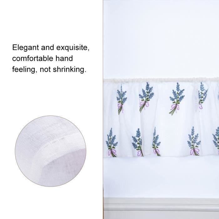 HEG Rideau D'Armoire Rideau Court De Cuisine Niveaux Cabinet Broderie ...