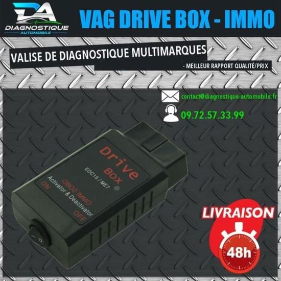 OUTIL DE DIAGNOSTIC SUPPRESSION ANTI-DEMARRAGE AUDI SEAT VW VAG VALISE VAG DRIVE BOX immo off ...