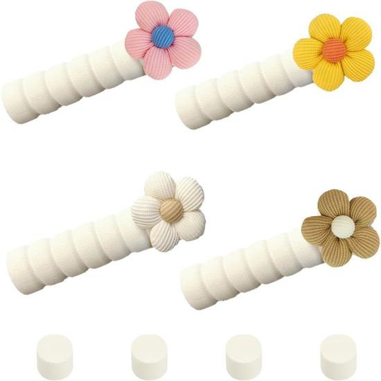 TRAHOO-4 Pièces Tampons Poignée Porte Housse Protection Poignées Porte ...