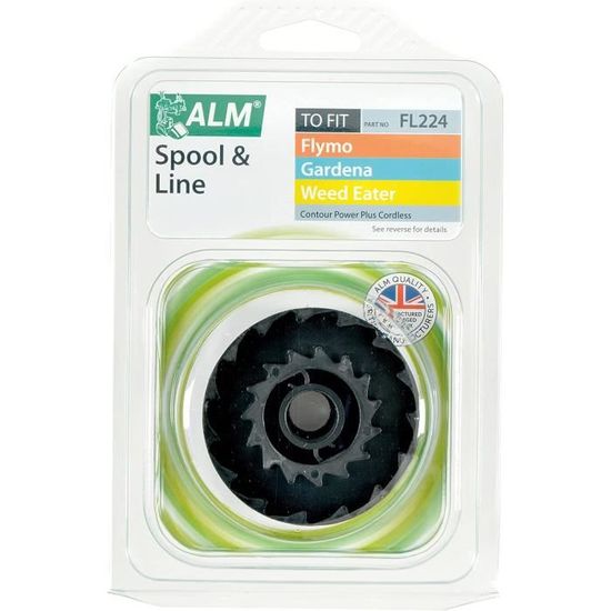 ALM FL224 Bobine et Fil pour Tondeuse, Multicolore, 6,5 x 6,5 x 2,5 cm ...