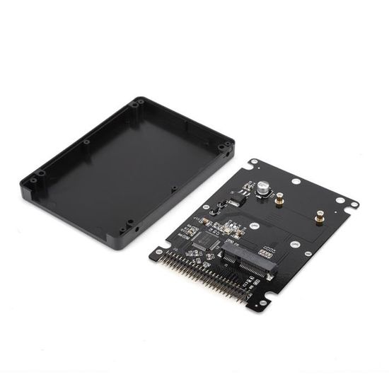 Fdit Boîtier de disque dur IDE Boîtier de disque dur mSATA SSD vers IDE ...