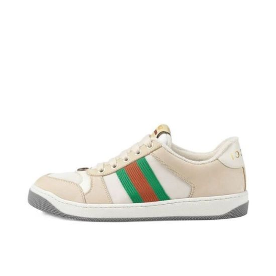 Chaussure Gucci Basket 2021 Sneakers Pas Cher Femme Homme Blanc ...