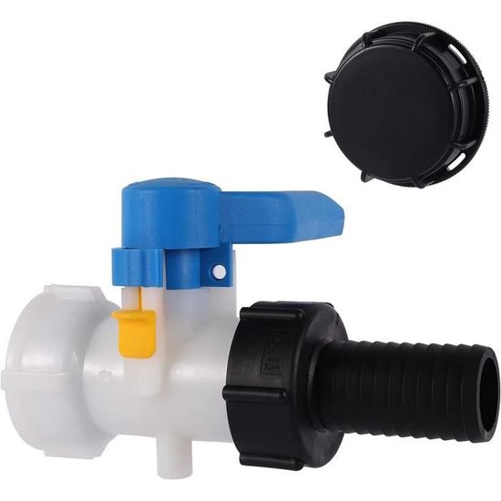 FOGWOWO Adaptateur IBC,60 mm à 60mm Vanne pour Cuve 1000l,avec ...