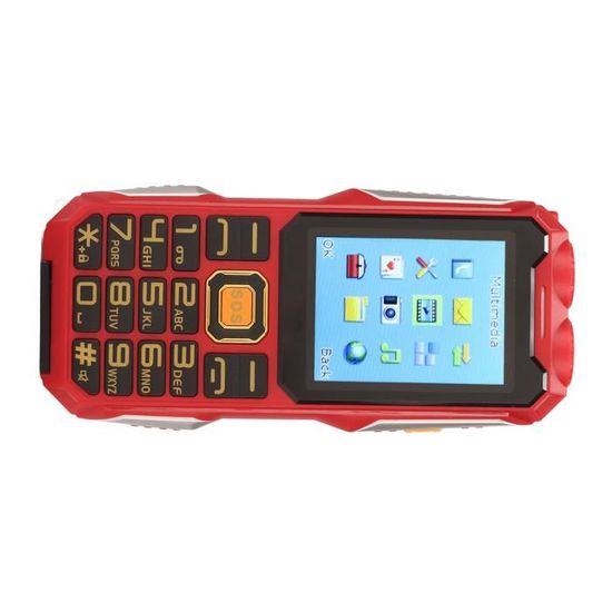 Big Button Senior Cell Phone 2.4in 1.3MP Big Button Double Card Senior ...