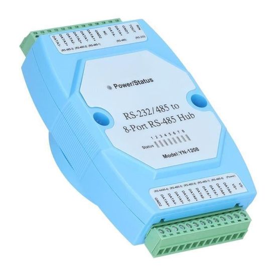 RA15840-Qiilu répéteur RS485 Hub RS485 8 Ports OptoIsolated ...