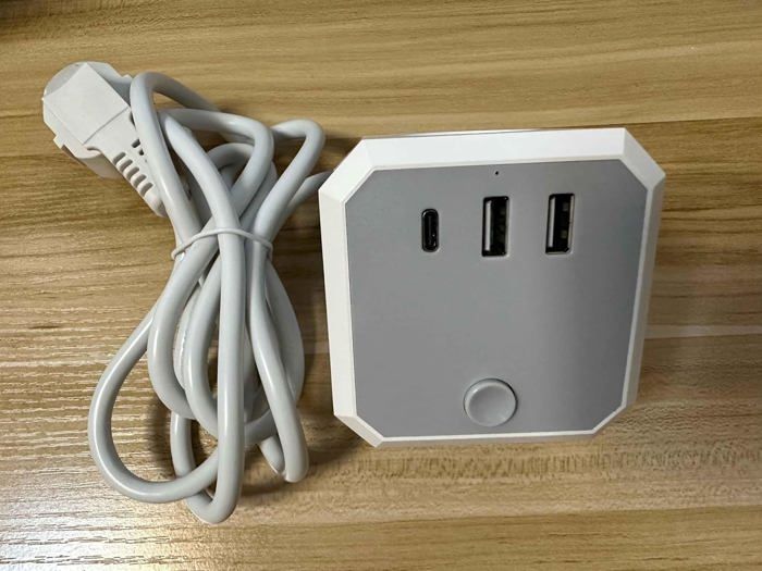 Prise Usb Avec Câble De 1,8 M, Blanc - Cdiscount Bricolage