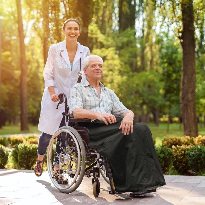 Couverture chaude pour fauteuil roulant avec fermeture éclair - Protège ...