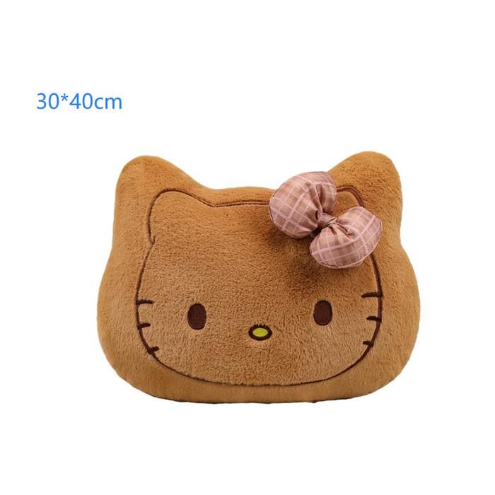 30x40 cm 11.8x15.7 pouces Coussin Poupée Hello Kitty marron à carreaux ...