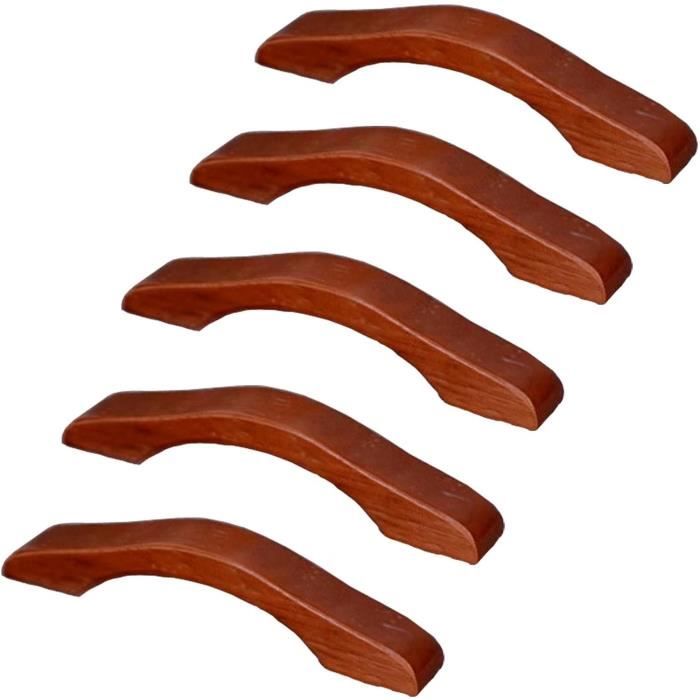 Lot De 10 Poignées De Meuble En Bois Rouge Et Marron, Distance Entre ...