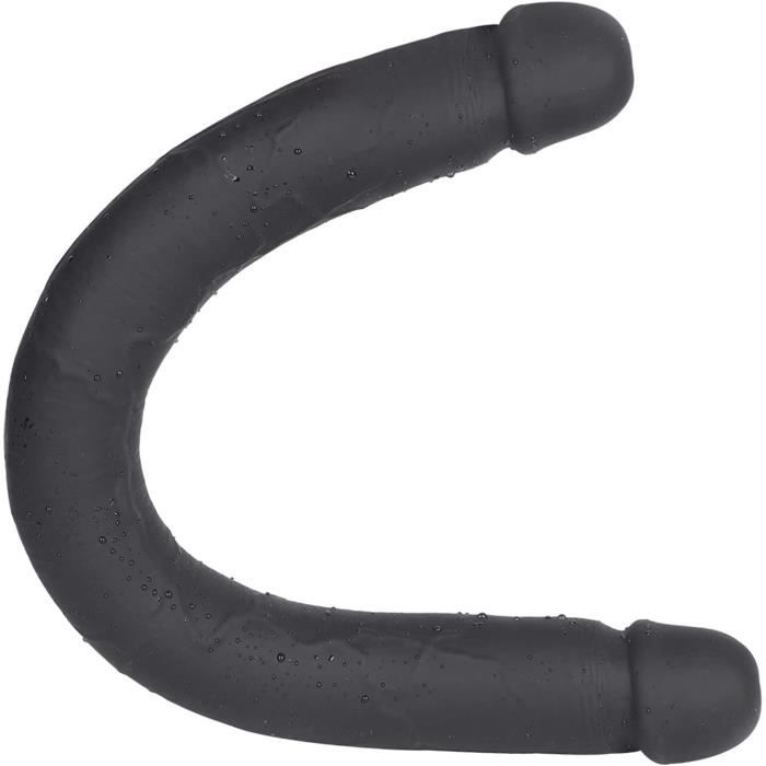 Double Gode Réaliste Avec Veines & Gland, Sextoy En Silicone Liquide Masturbateur Double ...