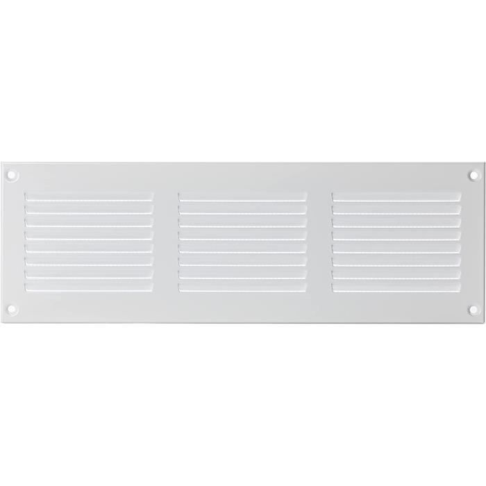 300x100mm Blanc Métal Grille de Ventilation - Grille D'aération avec ...