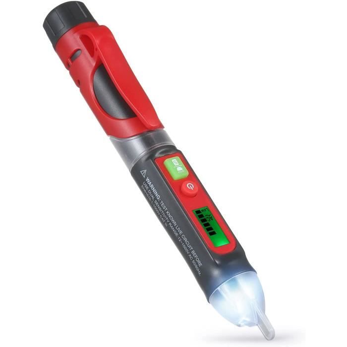 Détecteur de tension AC Testeur de tension à crayon de test numérique ...