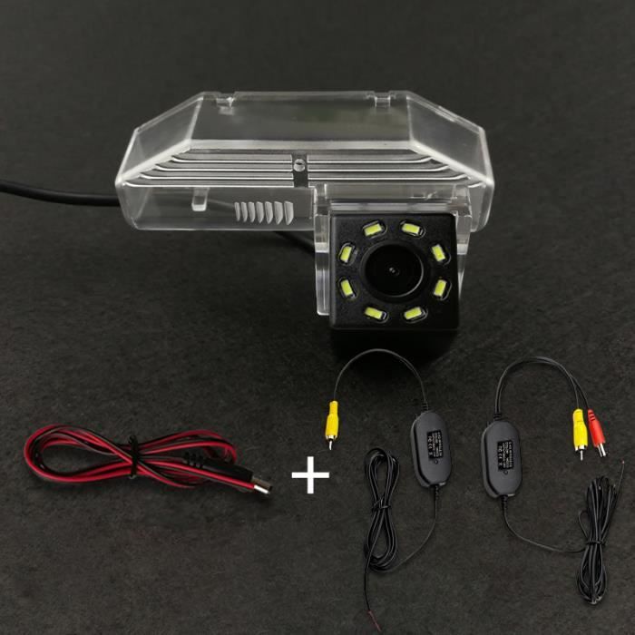 Kit sans fil 8 leds - Caméra arrière CCD HD sans fil pour voiture ...