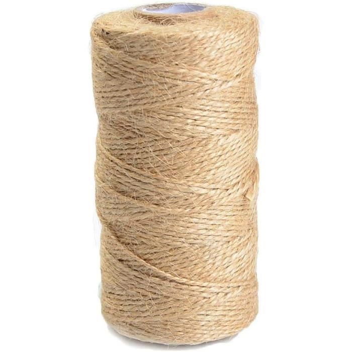 Corde de Jute 100M Corde de Chanvre Natural Jute Handmade Hemp Rope ...