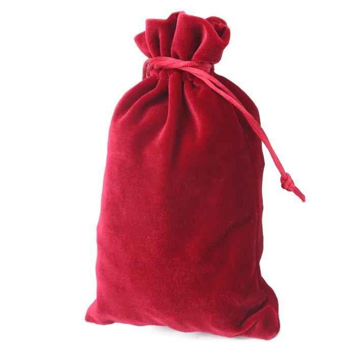 COL-Sac de Tarot en velours Sac de rangement à cordon pour cartes à ...