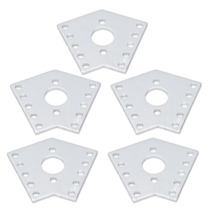 EJ.life plaque de support d'angle 5 pièces trous plaques de grille ...