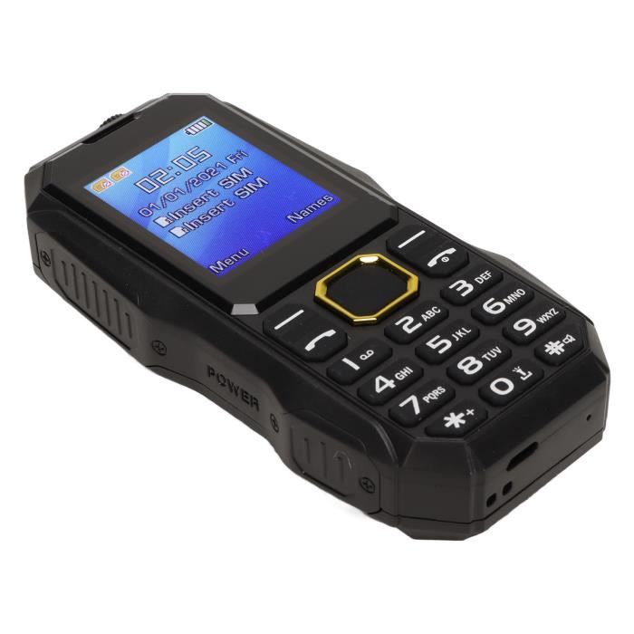 Fdit téléphone portable pour personnes âgées 1.8in 2G Seniors Téléphone ...